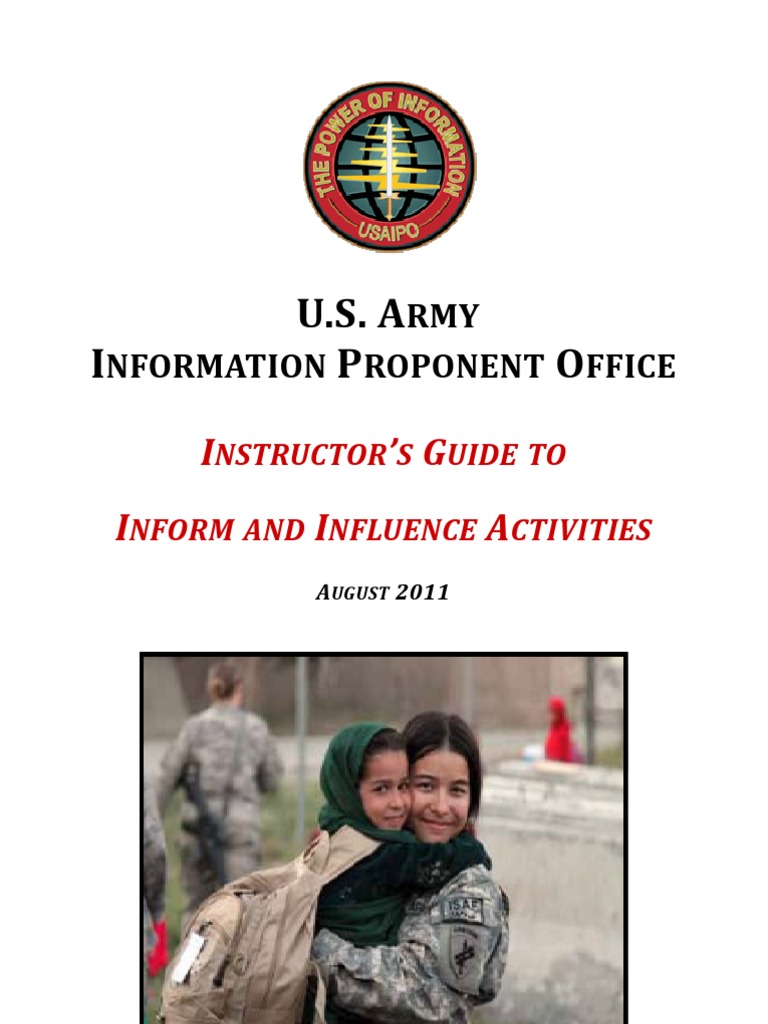 US Army Information Operations Instructors Guide | PDF | Strategic ...