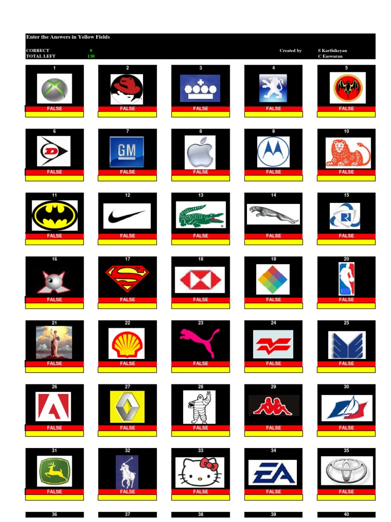 Logo Quiz Answers 1 12