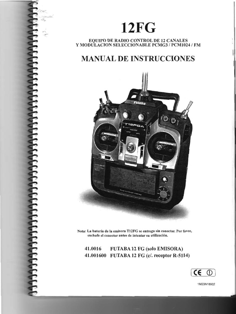 Futaba 12FG Es | PDF | Seguro digital | Batería (electricidad)