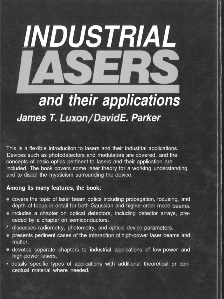 Industrial Lasers Their Applications | PDF | Diffraction | Coherence (Physics)