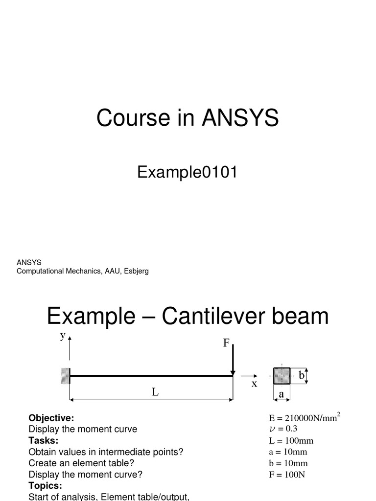 Ansys Example0101 | PDF
