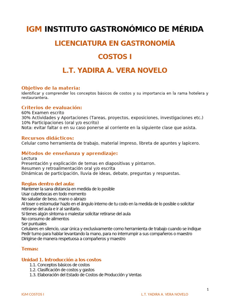 Material Control de Costos i | PDF | Contabilidad | Presupuesto