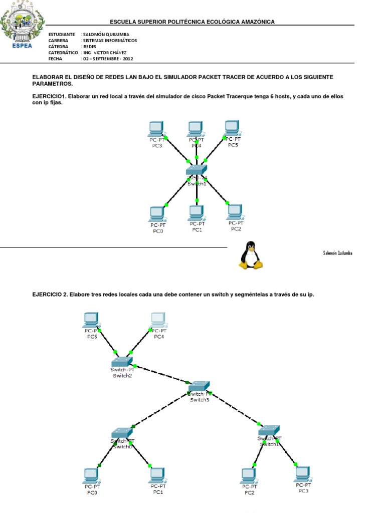 Ejercicios Resueltos Packet Tracer | PDF | Dirección IP | Protocolos de red