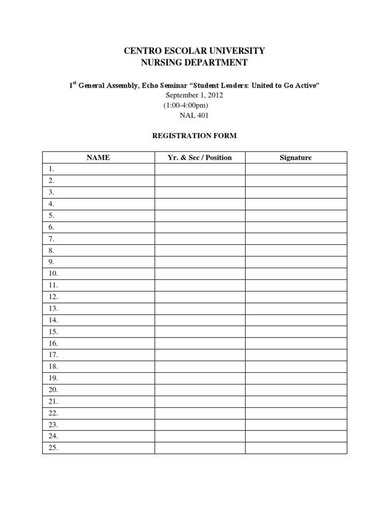 Registration Form | PDF