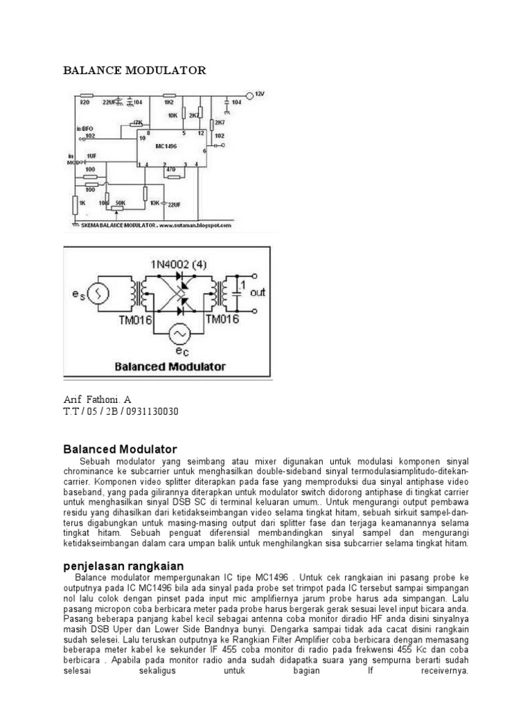 Balance Modulator | PDF