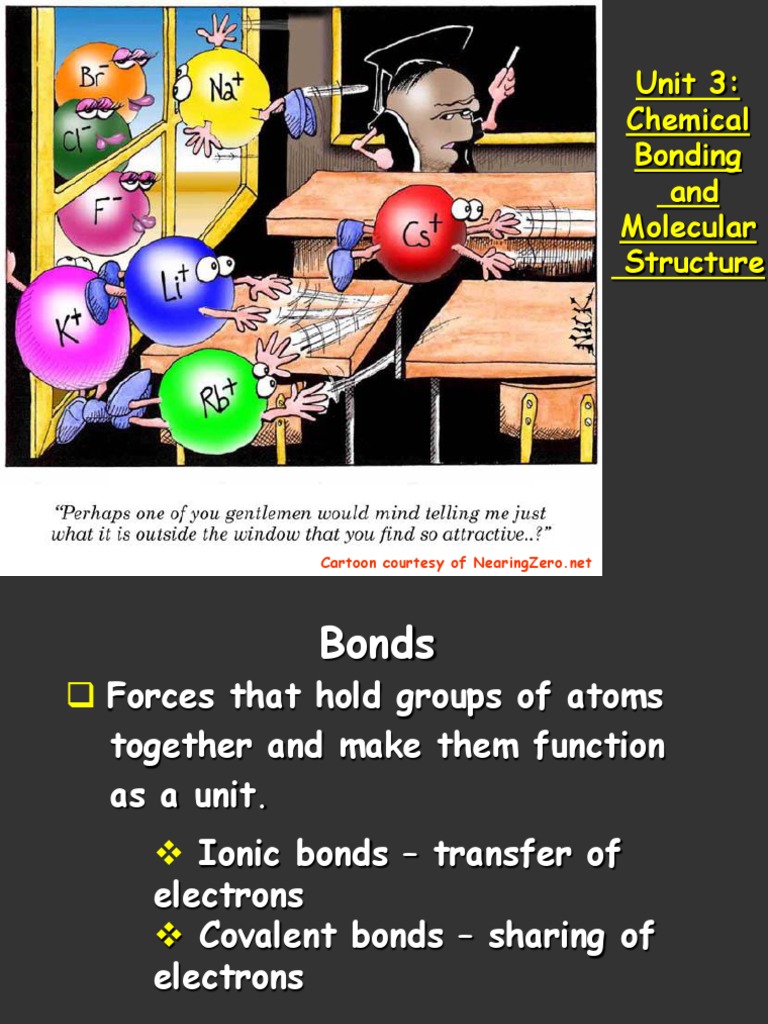 Unit 3: Chemical Bonding and Molecular Structure | PDF | Ionic Bonding ...