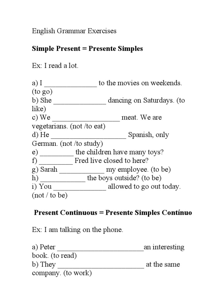 English Grammar Exercises | PDF | Style (Fiction) | Grammar