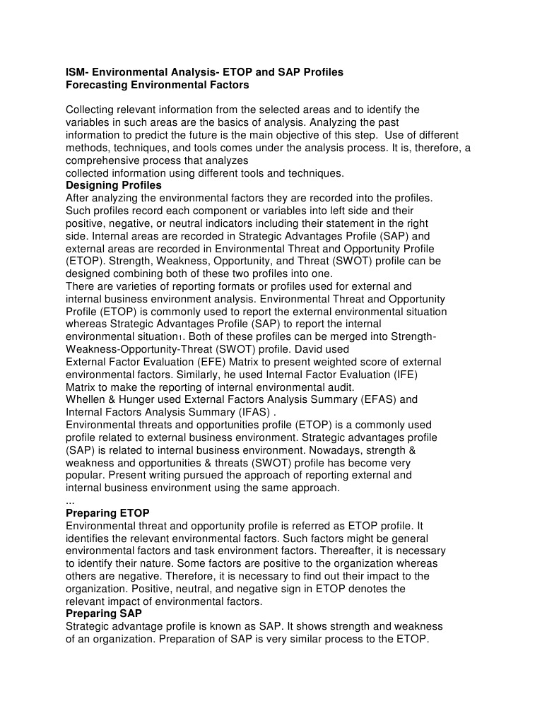 7f621etop and SAP | PDF | Swot Analysis | Strategic Management