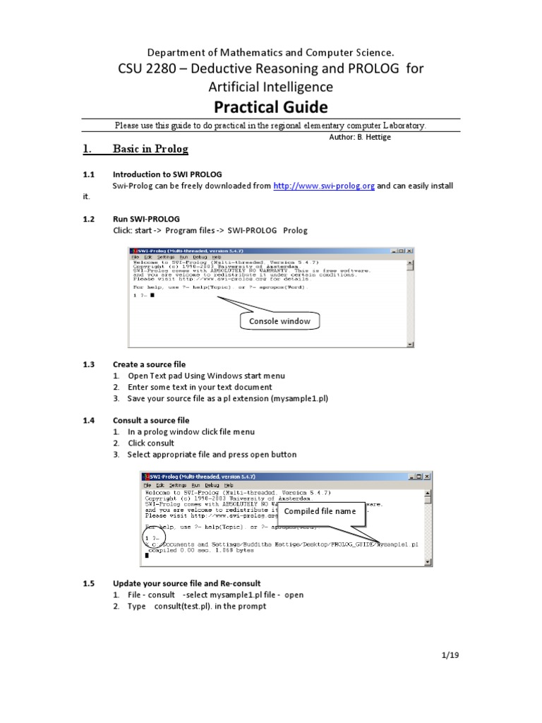 Prolog Practical Guide | PDF | Triangle | Computing