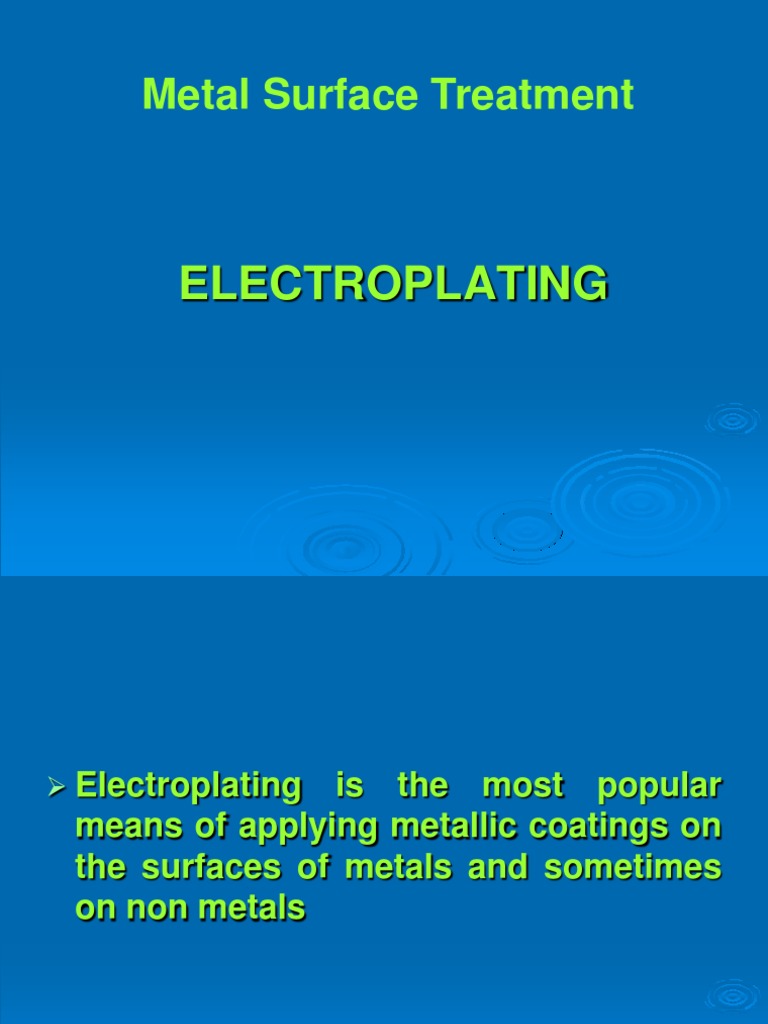 Metal Surface Treatment | PDF | Metals | Manmade Materials