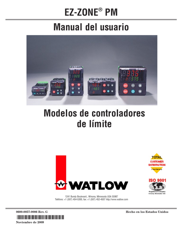Controlador Watlow | PDF | Relé | Controlador lógico programable