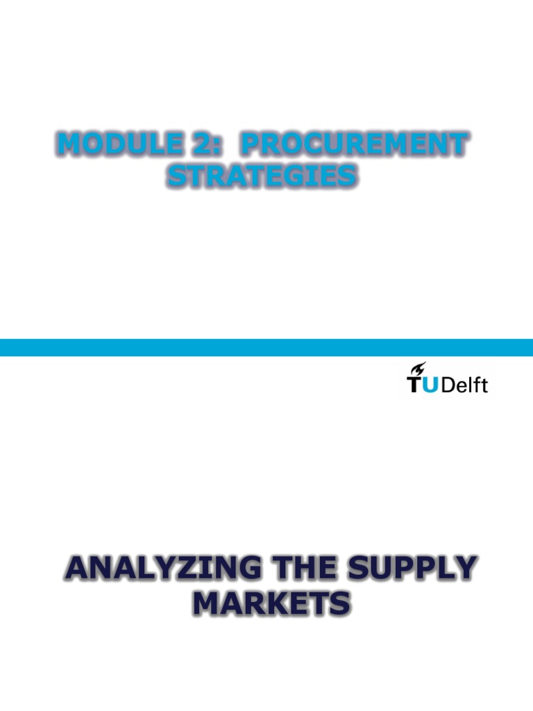 Module 2: Procurement Strategies | Download Free PDF | Procurement ...
