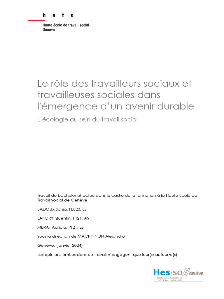 TBS 1307 Badoux Landry Merat | PDF | Développement durable ...