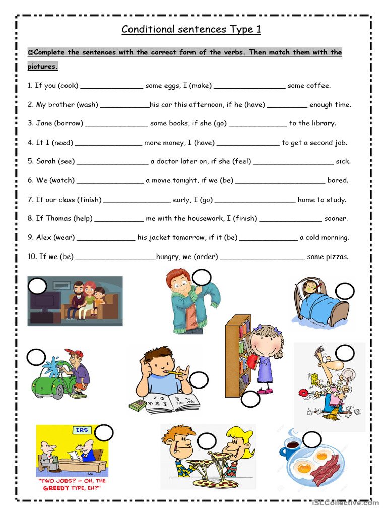 Conditional Sentences Type 1 | PDF