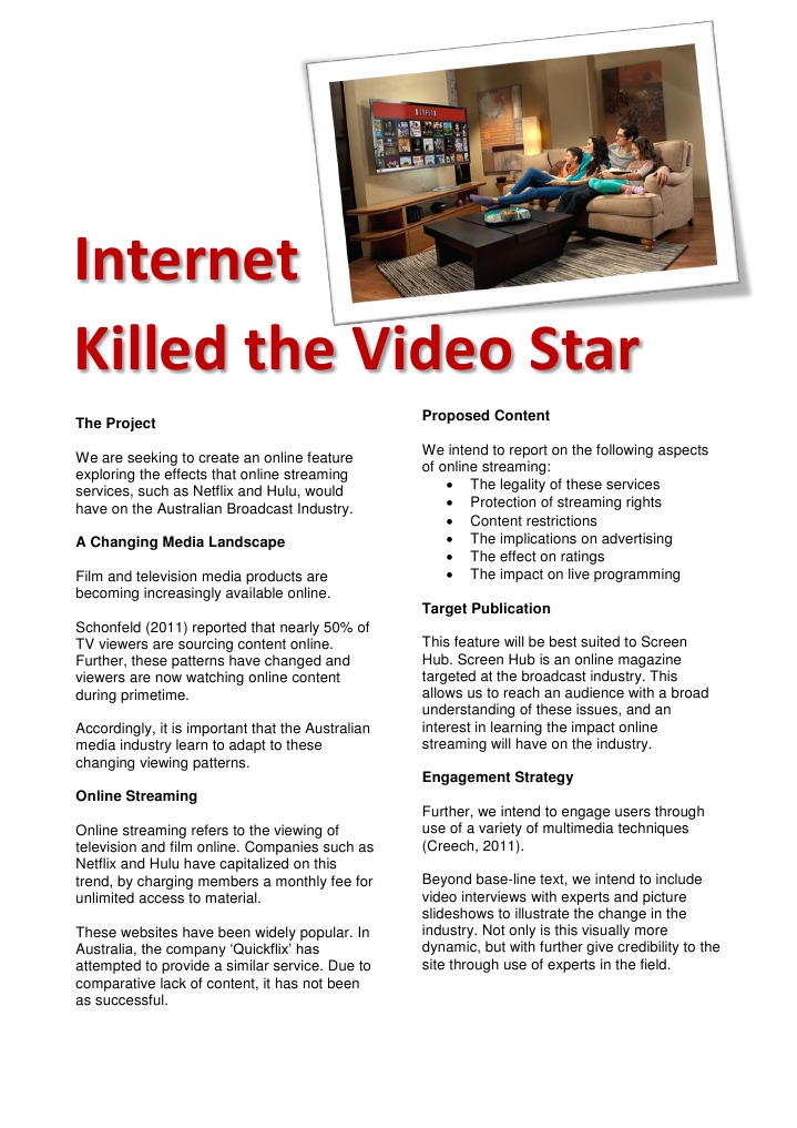 Online Media Handout | Download Free PDF | Streaming Media | Hulu