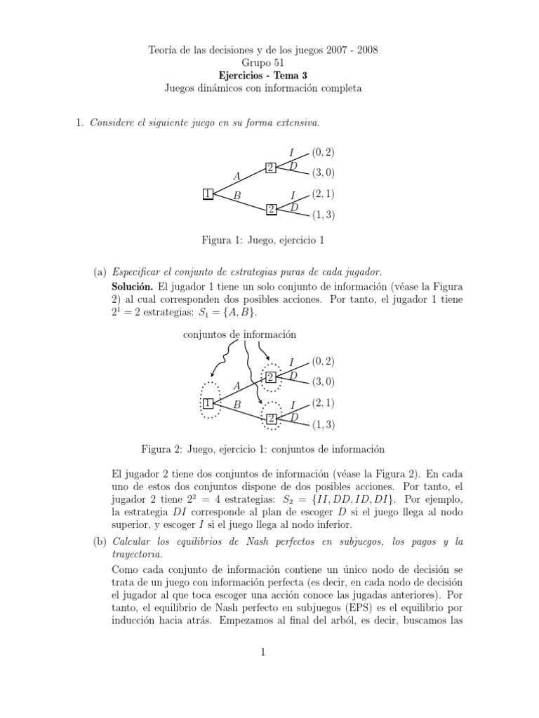 Soluciones Tema3 | PDF | Teoría de juego | Economía de la incertidumbre