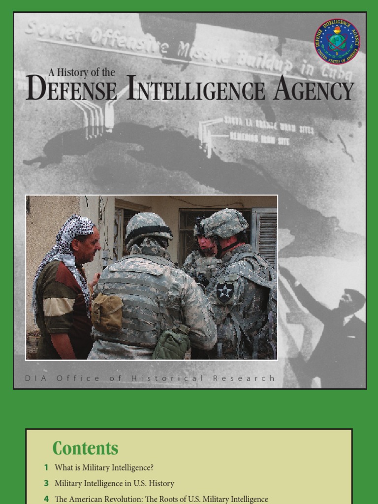 A History of The Defense Intelligence Agency | PDF | Defense ...
