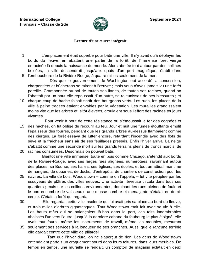 Copy of Daudet, Wood_stown - Texte Integral | PDF | Forêt | Arbres