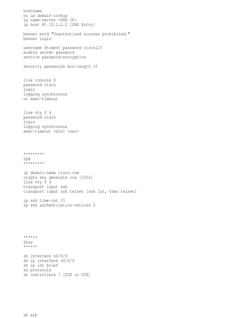 Configuration of Basic Router Services and Protocols | PDF | Ip Address ...