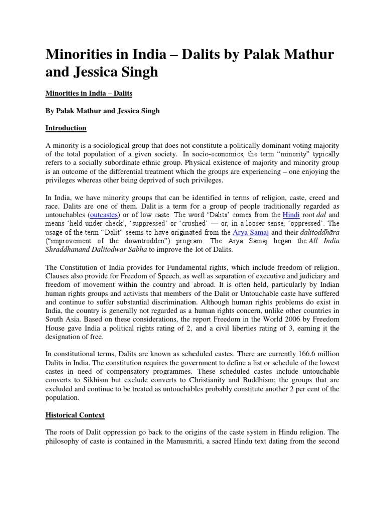 Minorities in India - Docx 6 SMP | PDF