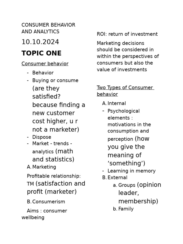 Consumer Behavior and Analytics | PDF | Attitude (Psychology ...
