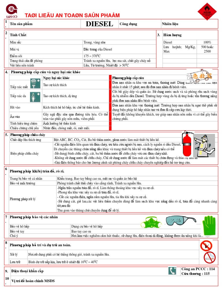 MSDS Diesel | PDF