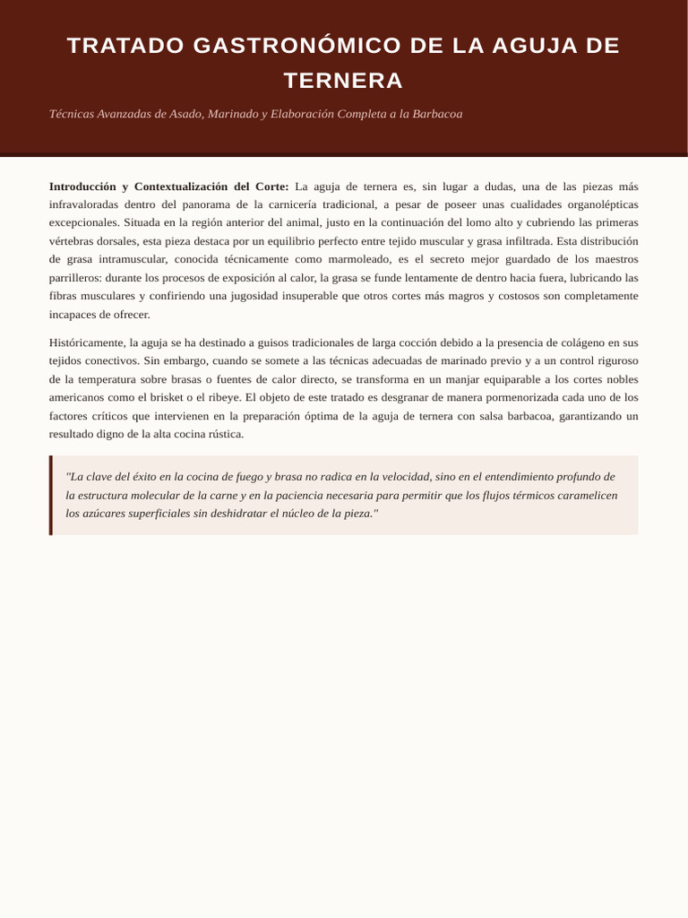 Manual Gastronomico Aguja Extenso | PDF | Carne | Parilla