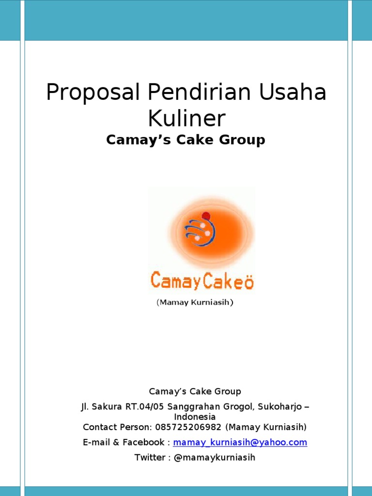 Proposal Kue | PDF