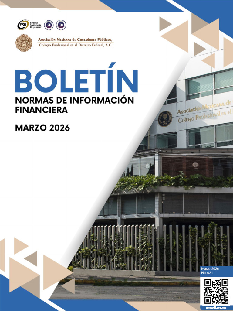 Boletin NIF MARZO 2026 | PDF | Estado financiero | Contabilidad