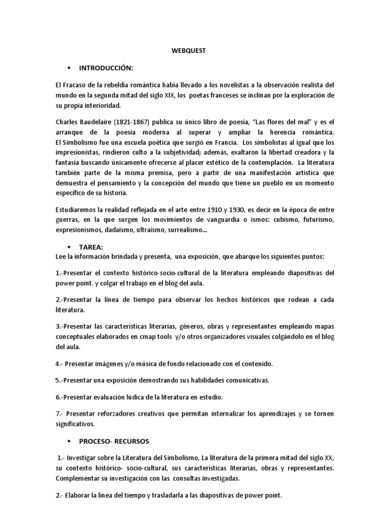 Webquest Cuba | PDF | Vanguardia | Estética