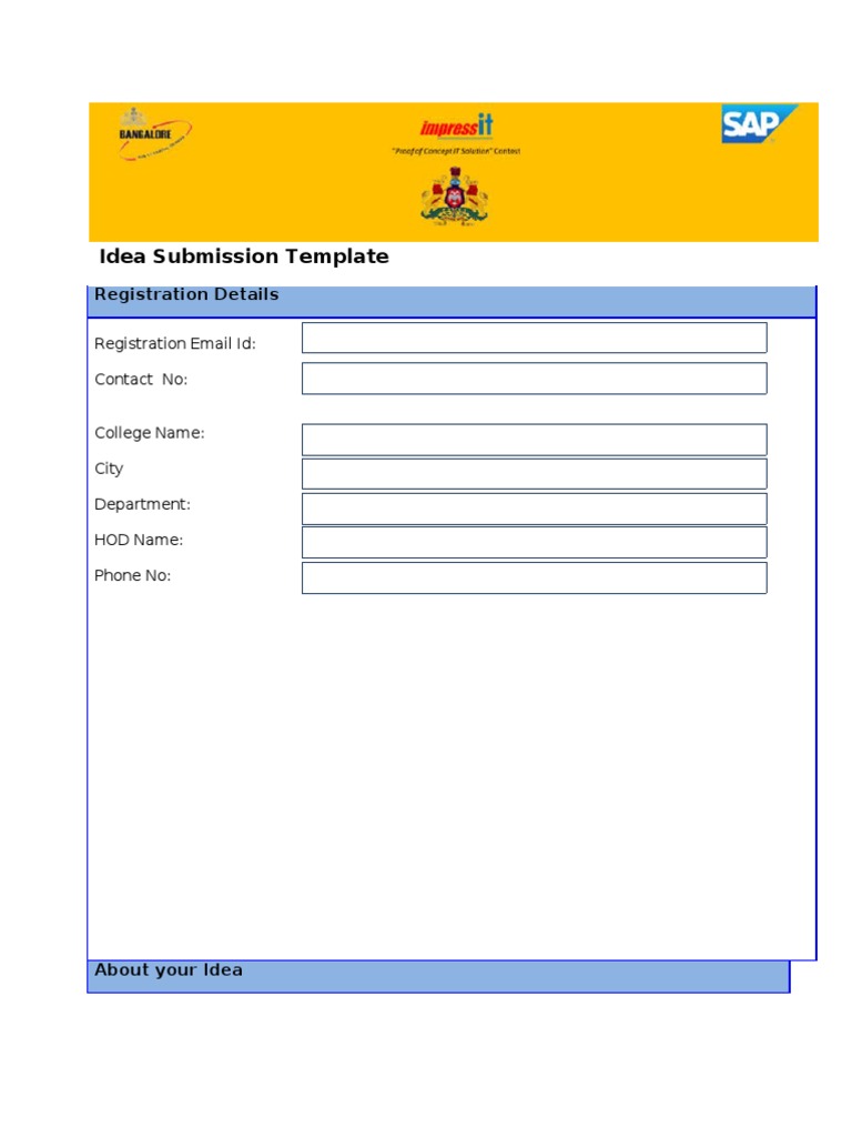 Idea Submission Template | PDF