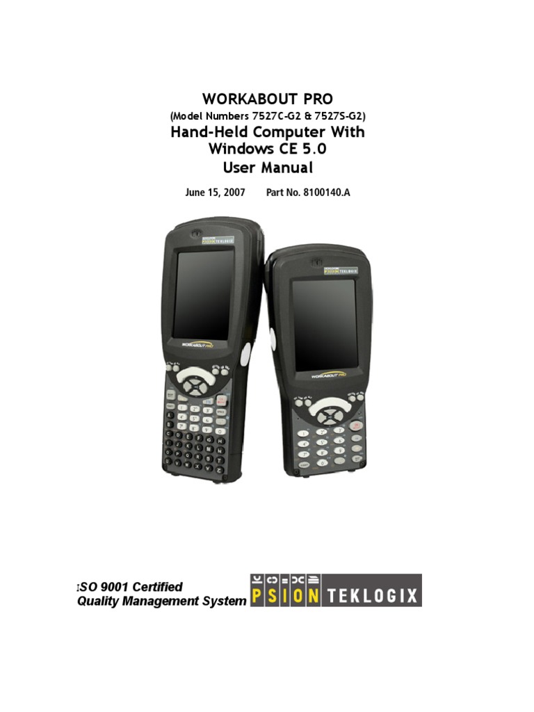 Manual Coletor Workabout Pro | PDF | Ip Address | Battery Charger