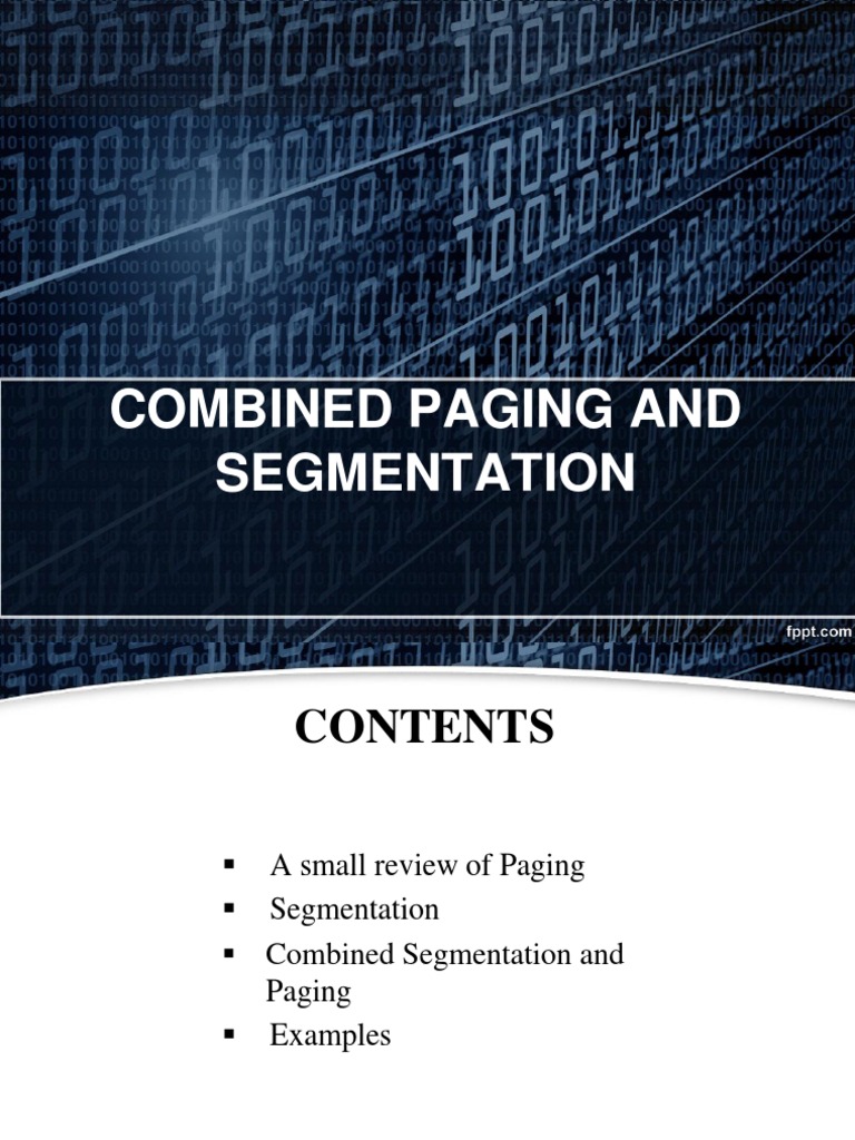 Combined Paging and Segmentation | PDF | C (Programming Language) | Computer Data Storage