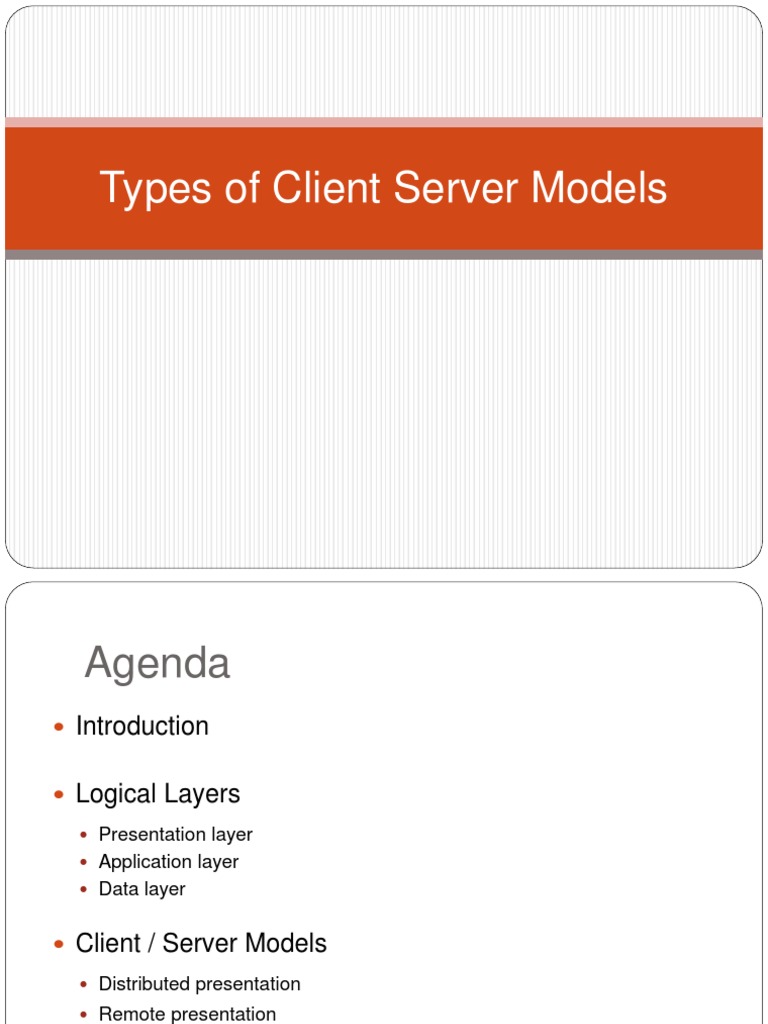 Client-Server Models | PDF | Client–Server Model | Databases