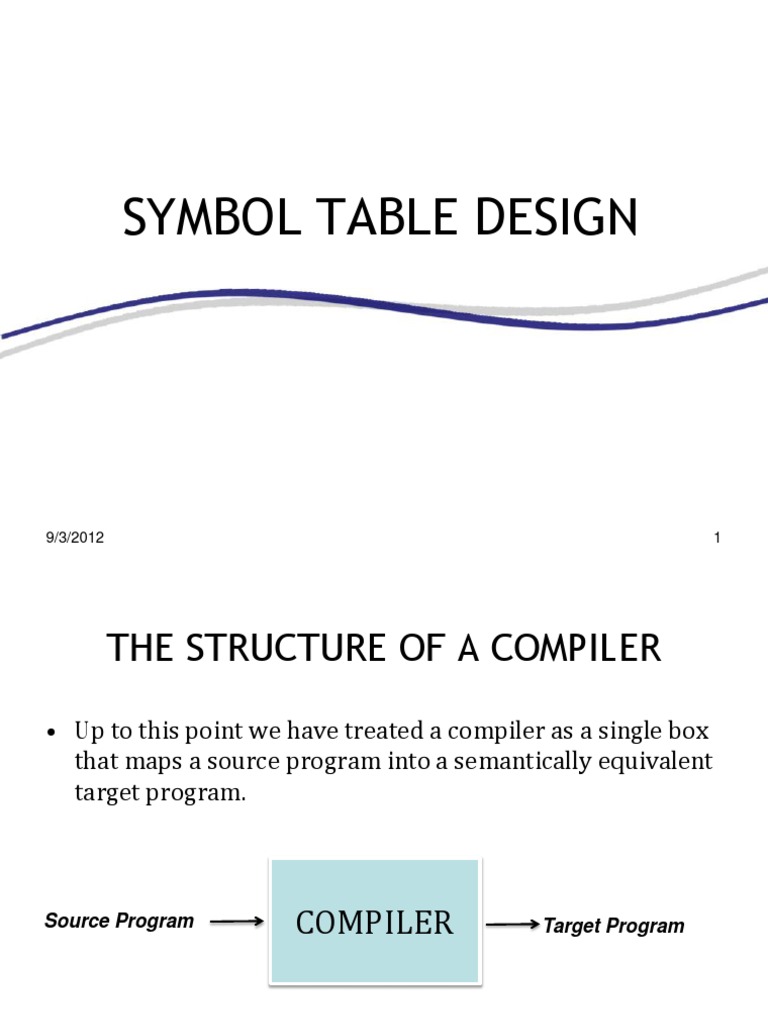 Symbol Table Design (Compiler Construction) | PDF | Scope (Computer Science) | Parameter ...