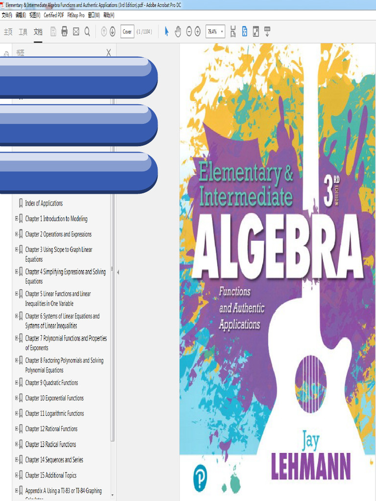 Ebook Original PDF Elementary Intermediate Algebra Functions and ...