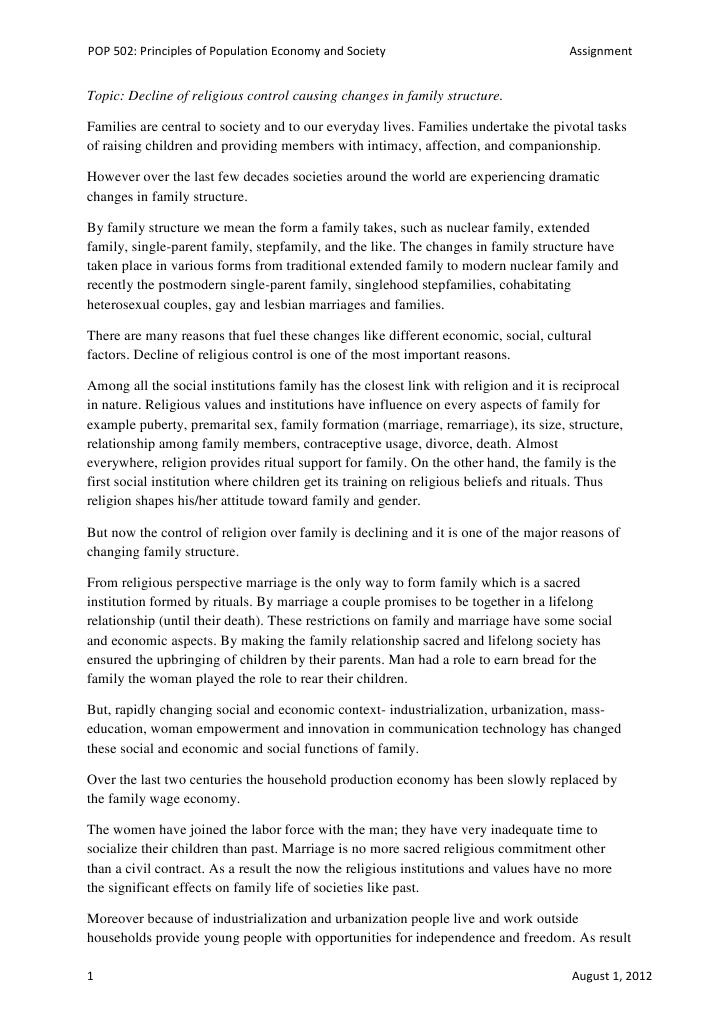 Sociology Students: Family Changes | PDF | Social Science