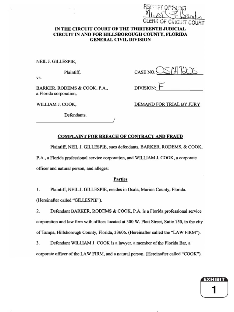 Contract Breach and Fraud Case Summary | PDF | Attorney's Fee | Lawsuit