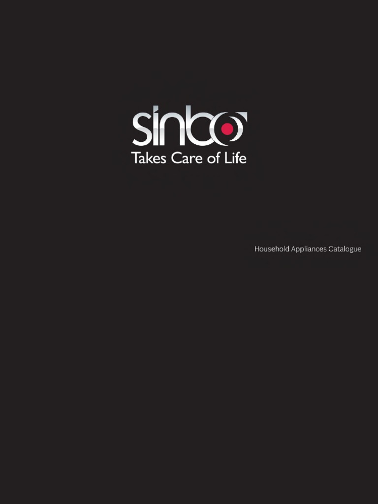 Sinbo Catalog | PDF | Mixer (Cooking) | Blender