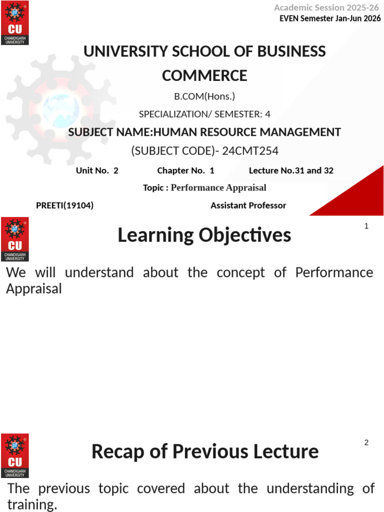 Performance Appraisal 1 | PDF | Performance Appraisal | Employment