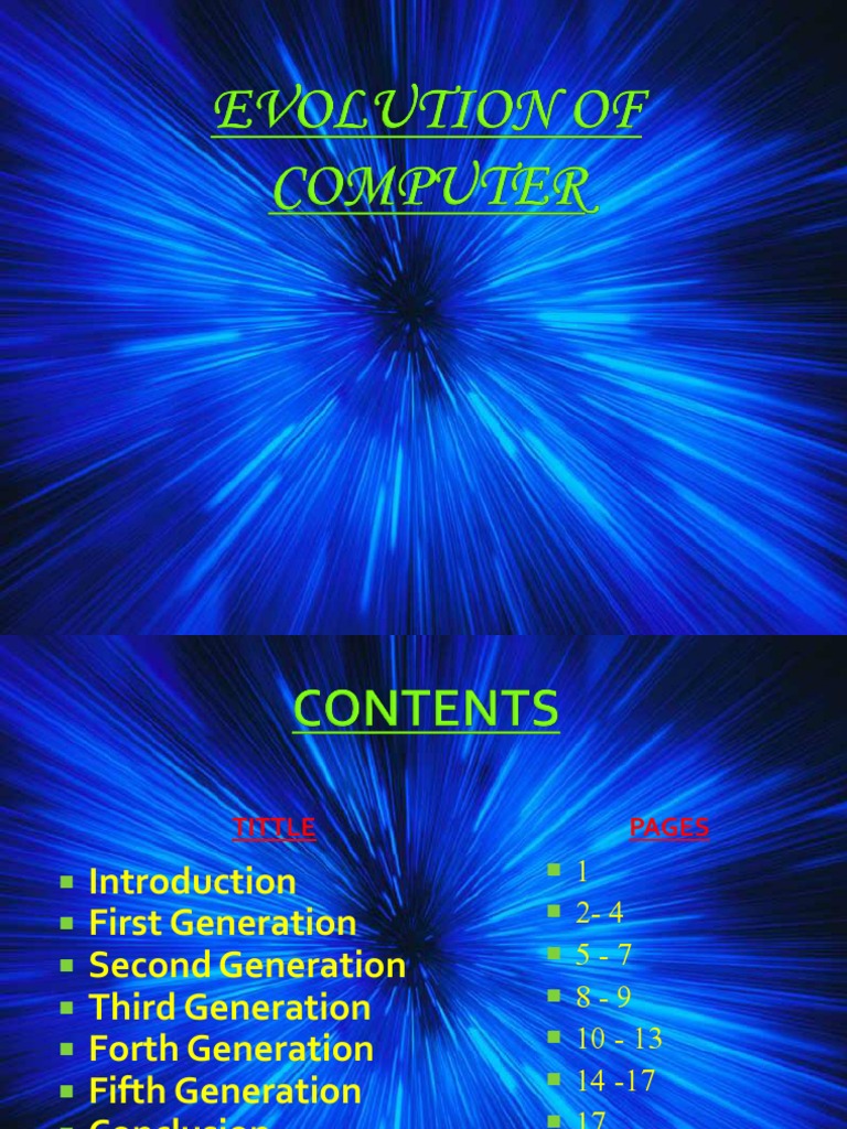 Evolution of Computer | PDF | Integrated Circuit | Microprocessor