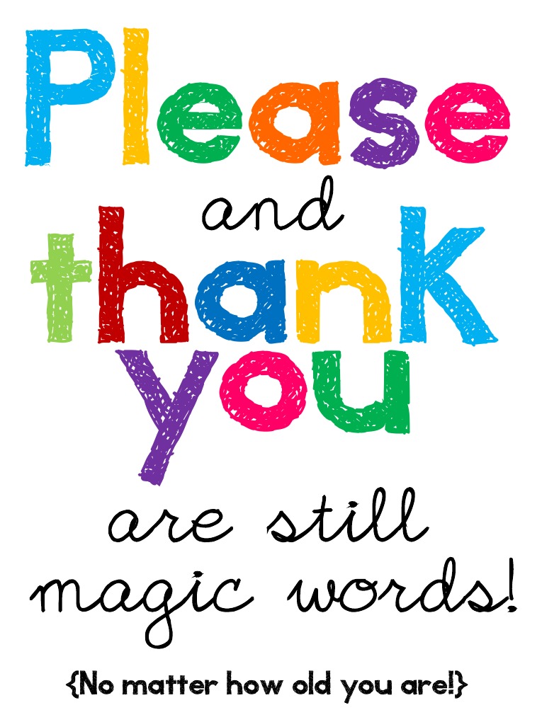 Please and Thank You | PDF