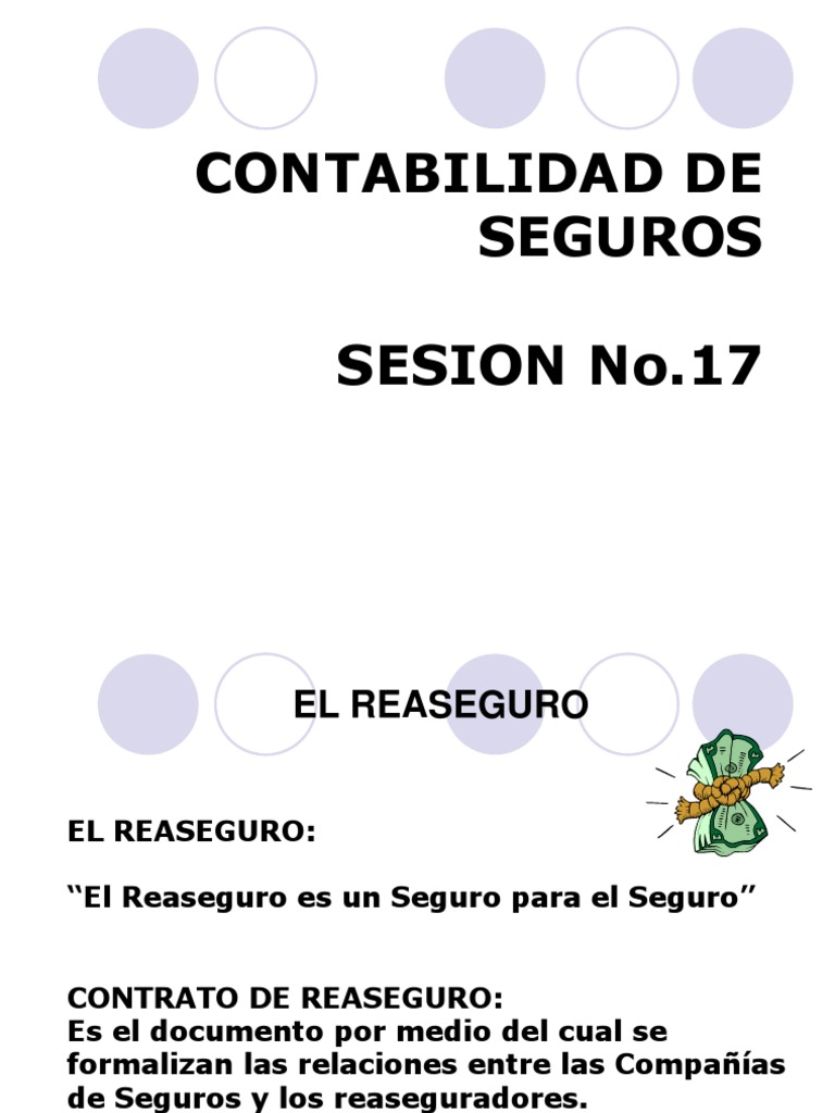 Contabilidad de Reaseguros y Contratos | PDF | Póliza de seguros | Reaseguro