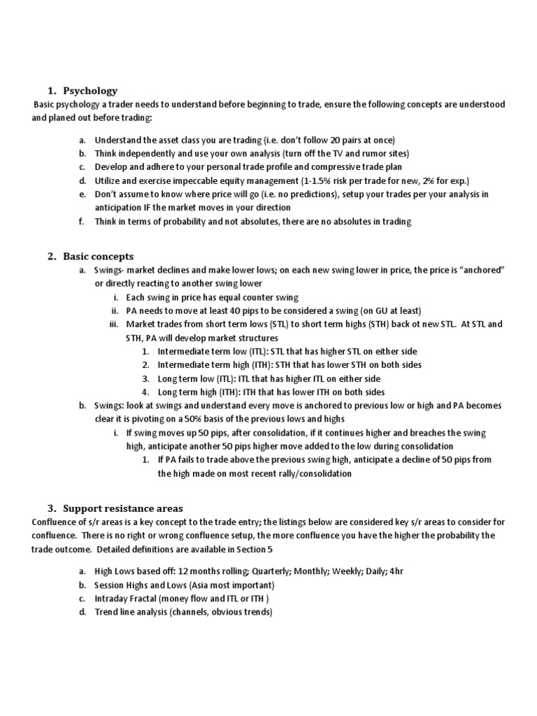 ICT Trade Concepts | PDF | Hedge (Finance) | Futures Contract