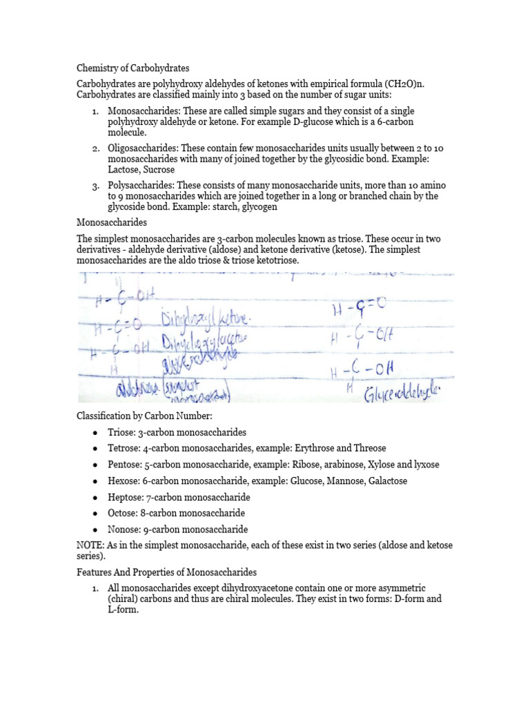 6-Chemistry of Carbohydrates | PDF | Polysaccharide | Carbohydrate ...