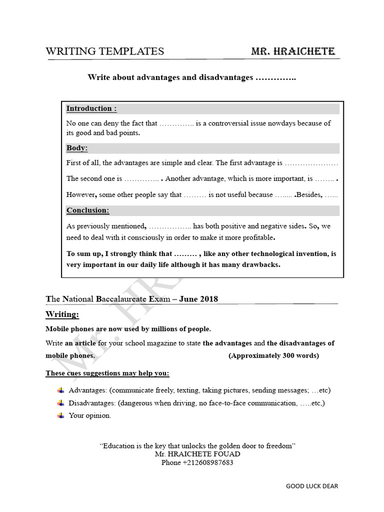 Advantages and Disadvantages | PDF