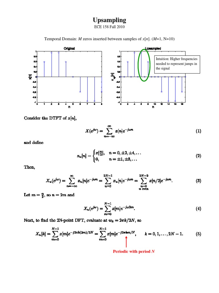 Understanding Upsampling in Signals | PDF