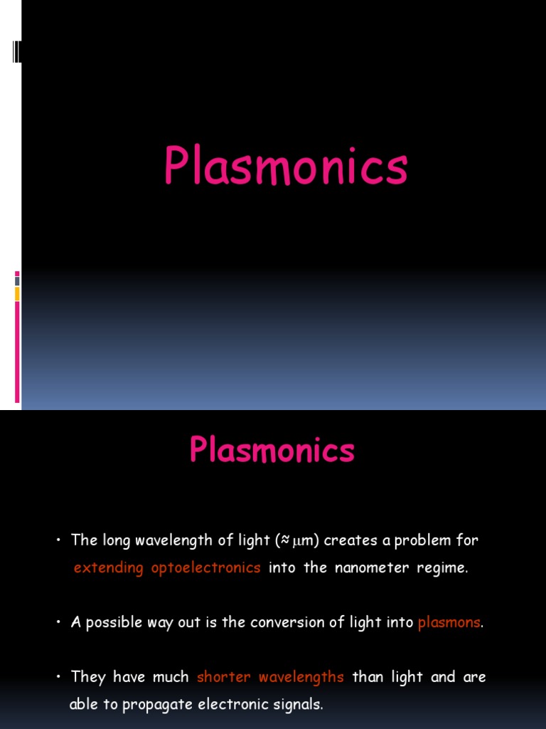 Plasmonics | Plasmon | Metamaterial