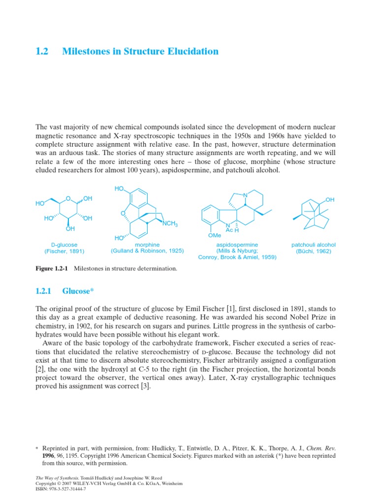 Milestones in Structural Elucidation | PDF | Glucose | Morphine