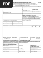 DD2890 Multimodal Dangerous Goods | PDF | Dangerous Goods
